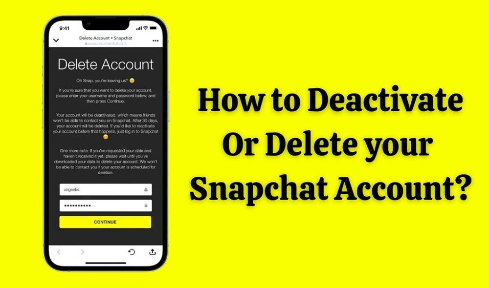 Here’s How to Deactivate Or Delete Your Snapchat Account? - Techcrums